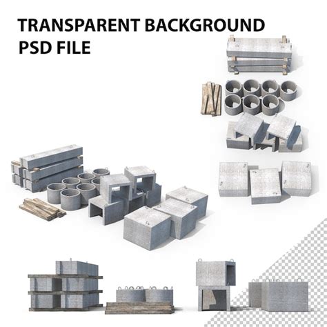 Premium Psd Construction Materials Png