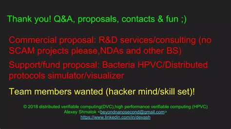 Distributed Verifiable Computing Ppt