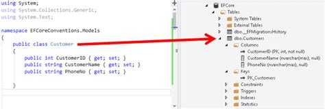 Entity Framework Core Conventions Tektutorialshub