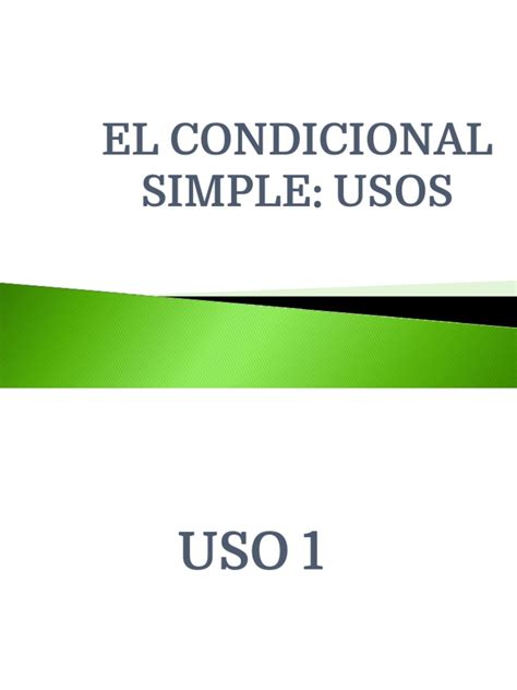 Pdf Condicional Simple Usos Dokumen Tips