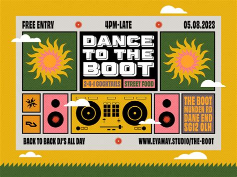 Dance To The Boot Event Design And Marketing On Behance