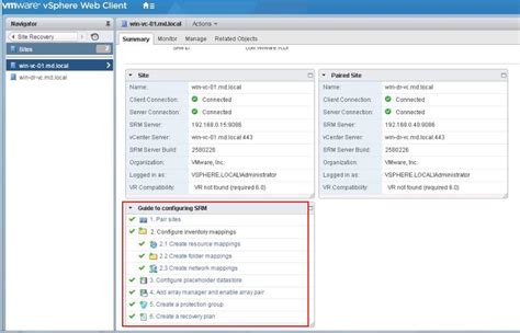 VMware Site Recovery Manager SRM Part Running SRM Test Recovery