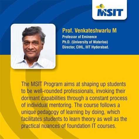 Msit Program The Msit Program Aims At Shaping Up Facebook