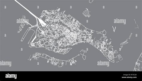 Urban Vector City Map Of Venice Italy Stock Vector Image And Art Alamy