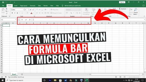 Cara Memunculkan Formula Bar Di Microsoft Excel Youtube