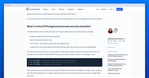 The Postgresql Cis Benchmark For Postgresql 17 Is Out This Is A Freely