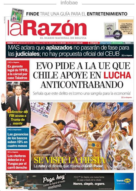 La Razón Bolivia Viernes 9 De Junio De 2017 Infobae