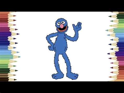 How To Draw Muppet Grover Sesame Street YouTube