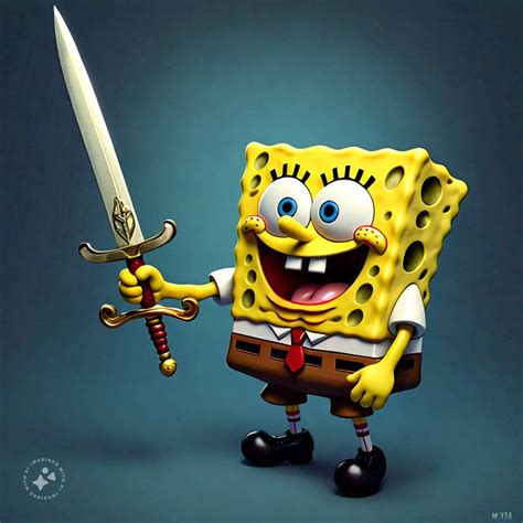 Spongebob Squarepants With A Sword By Jessedman232 On Deviantart