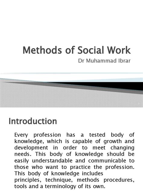 Lecture 2 Methods Of Social Work Pdf Social Work Psychology