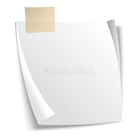 Sticky Note Blank Note Paper Sheet Information Reminder Notepad Or Memo Message Paper Sheet