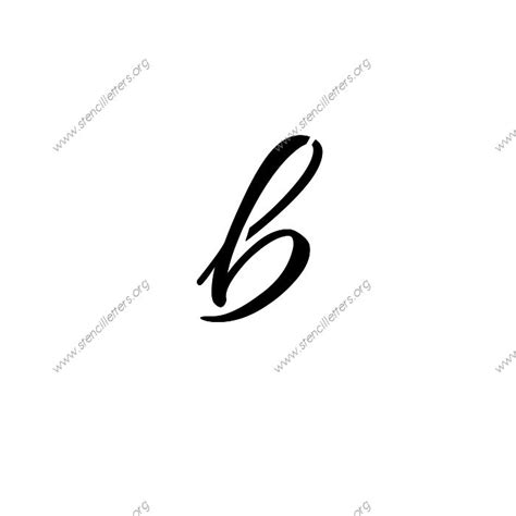 B In Cursive Lowercase