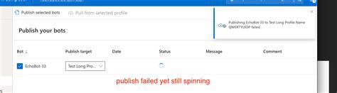Publish Page Issues · Issue 5246 · Microsoftbotframework Composer · Github