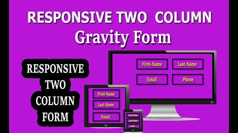 Responsive Gravity Forms । Responsive Two Column Form With Gravity Forms । Css Code For
