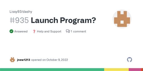 Launch Program Lissy Dashy Discussion GitHub