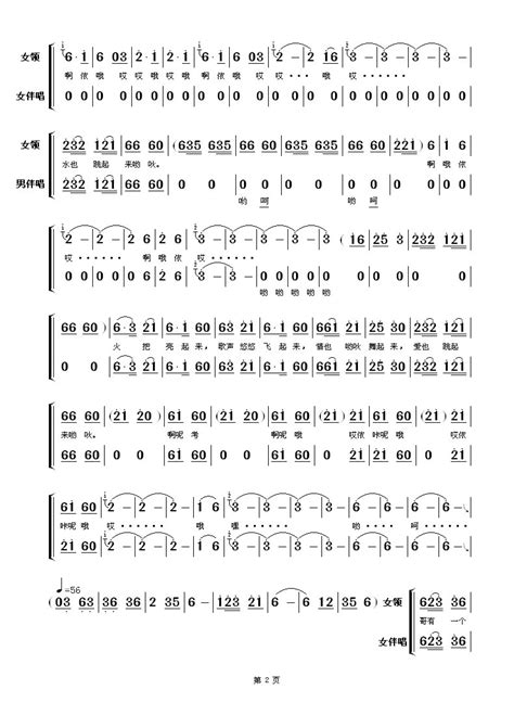 瑶族舞曲简谱 易秒英 琴谱网