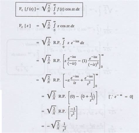 Fourier Sine And Cosine Transforms Examples
