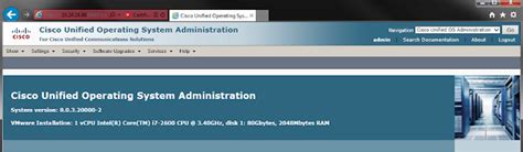 How To Cucm Upgrade From 8 0 3 To 8 5 1 Local Disk Install