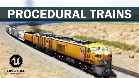 unreal engine 5 procedural train simulation r unrealenginetutorials