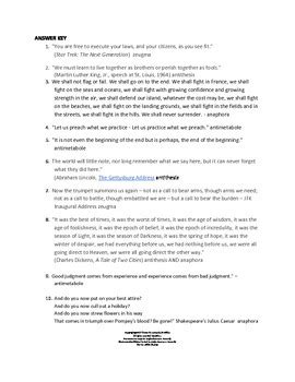 AP Language Quiz Parallelism As Rhetoric By Opal S Gems TpT
