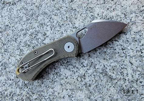 Giantmouse Ace Nibbler Green Canvas Micarta Srkt Satin Cpm 20cv