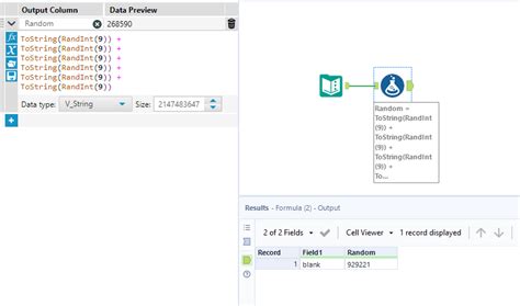 Solved Generate A Random Number Of 6 Digits Alteryx Community