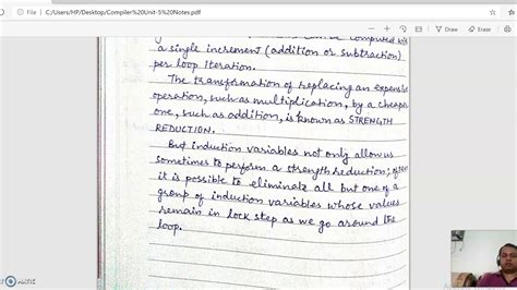 Induction Variable And Loop Optimization Youtube