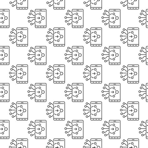 Premium Vector Neural Network Technology In Smartphone Vector Line