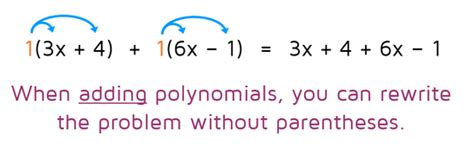 Adding And Subtracting Polynomials Kates Math Lessons