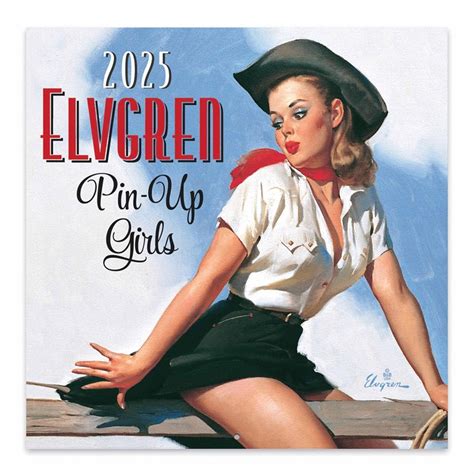 Elvgren Pin Up Girls Calendar 2025