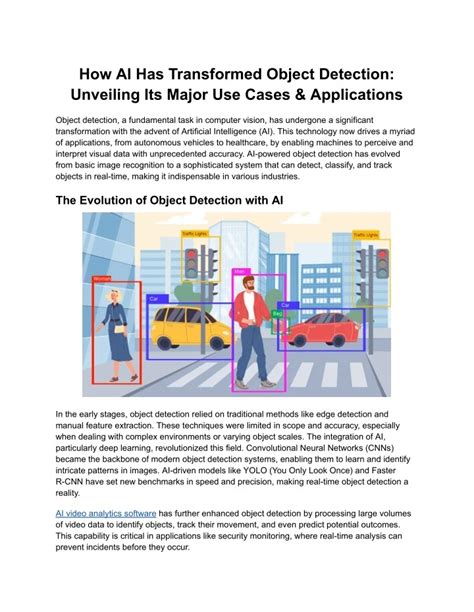 Ppt How Ai Has Transformed Object Detection Unveiling Its Major Use Cases And Applications