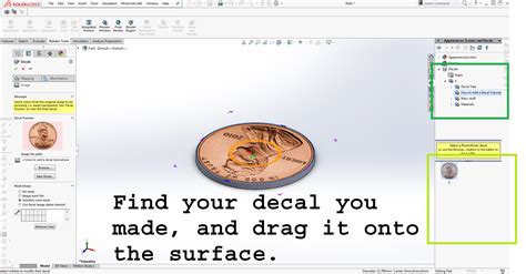 How To Add Make Decals To Part In Solidworks Grabcad Tutorials