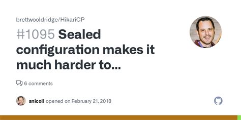 Sealed Configuration Makes It Much Harder To Configure Hikari Issue Brettwooldridge