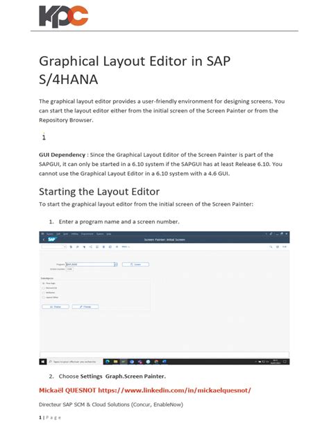 Graphical Layout Editor In Sap S4 Hana Pdf
