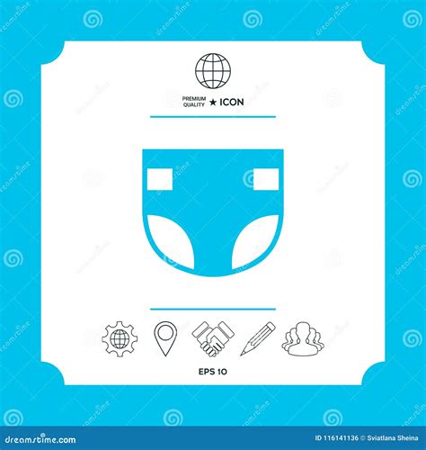 Nappy Icon Symbol Stock Vector Illustration Of Protection 116141136