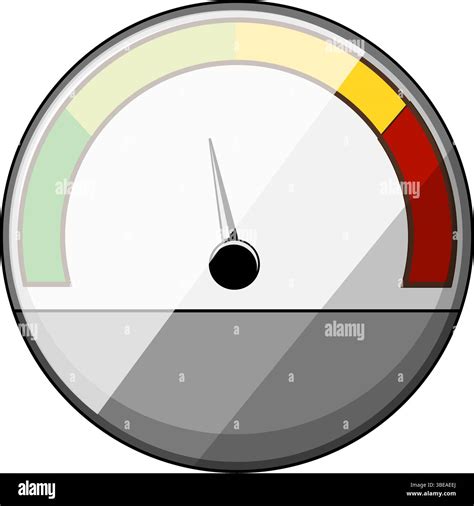 Odometer Speedometer Cartoon Vector Illustration Stock Vector Image