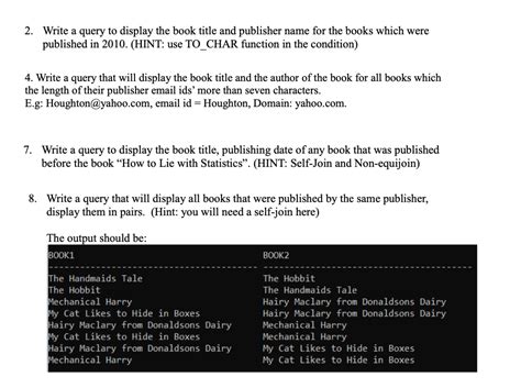 Solved Hello I Have Attached The Questions For The Queries Chegg