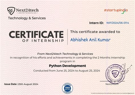 Abhishek Anil Kumar On Linkedin Finally Completed The Python Developer