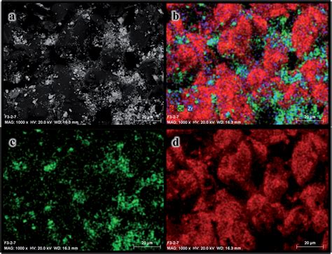 SEM Chemical Mapping Analysis Of The Right Channel Showed In Fig A Download Scientific
