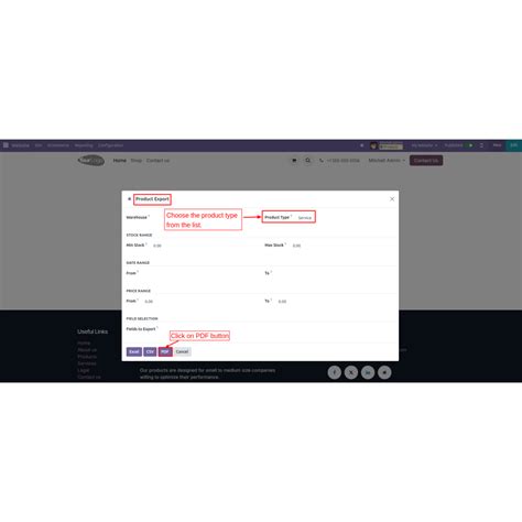Odoo Product Export Pro Csv Pdf And Excel Support