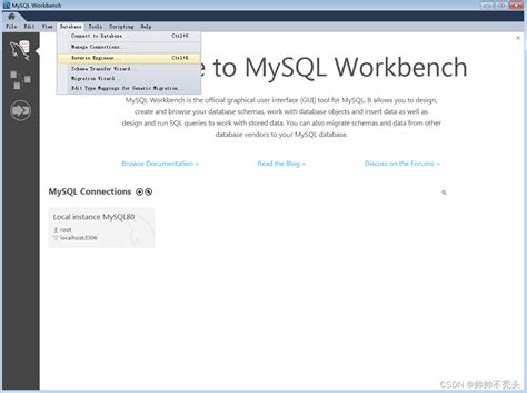 Mysql Workbench生成数据库e R图mysql Workbench E R图 Csdn博客