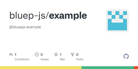 GitHub Bluep Js Example Bluepjs Example