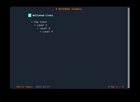 Creating And Publishing Presentations Using Markdown Mario S Site