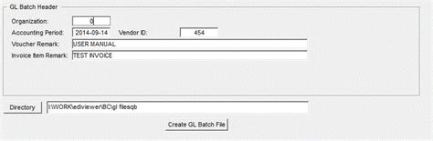 EDI Viewer BC GL Upload