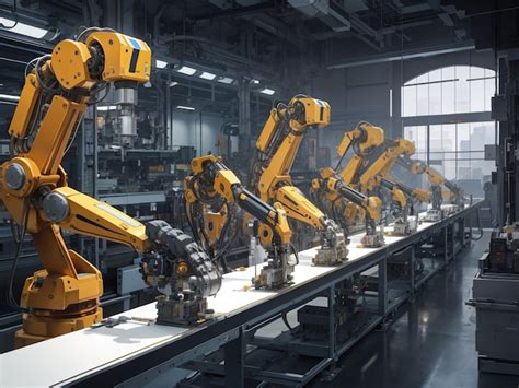 Premium Ai Image Revolutionizing Digital Factories Smart Industry Robot Arms At The Forefront