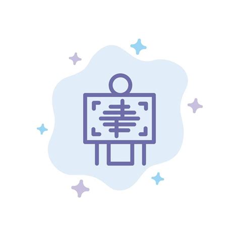 Xray Patient Hospital Radiology Blue Icon On Abstract Cloud Background 12999302 Vector Art At