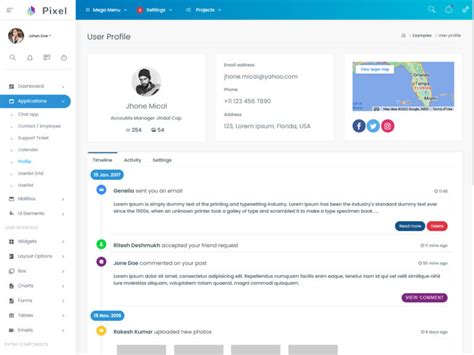 Admin Dashboard Templates And Dashboard Ui Kit Pixel