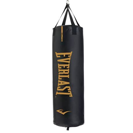Bolsa De Boxeo Profesional Everlast C Cadena Y Rotor Negro Do — El