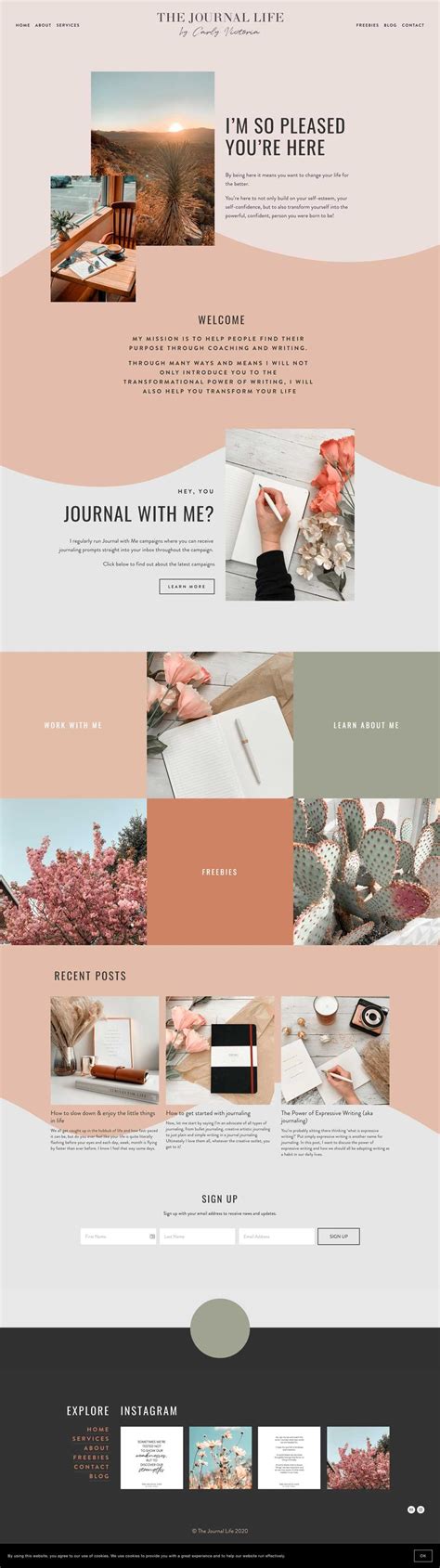 Ventura Squarespace Template Kit — Big Cat Creative Squarespace Templates And Resources