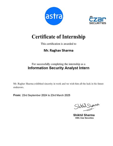 Cybersecurity Infosec Internshipexperience Penetrationtesting
